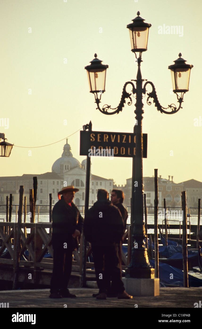 Gondoliers, Venice, Italy Stock Photo - Alamy