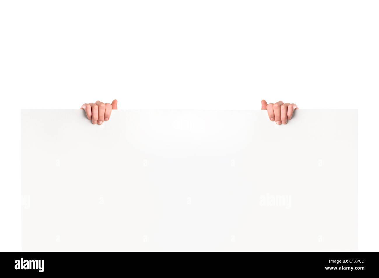 White banner hi-res stock photography and images - Alamy