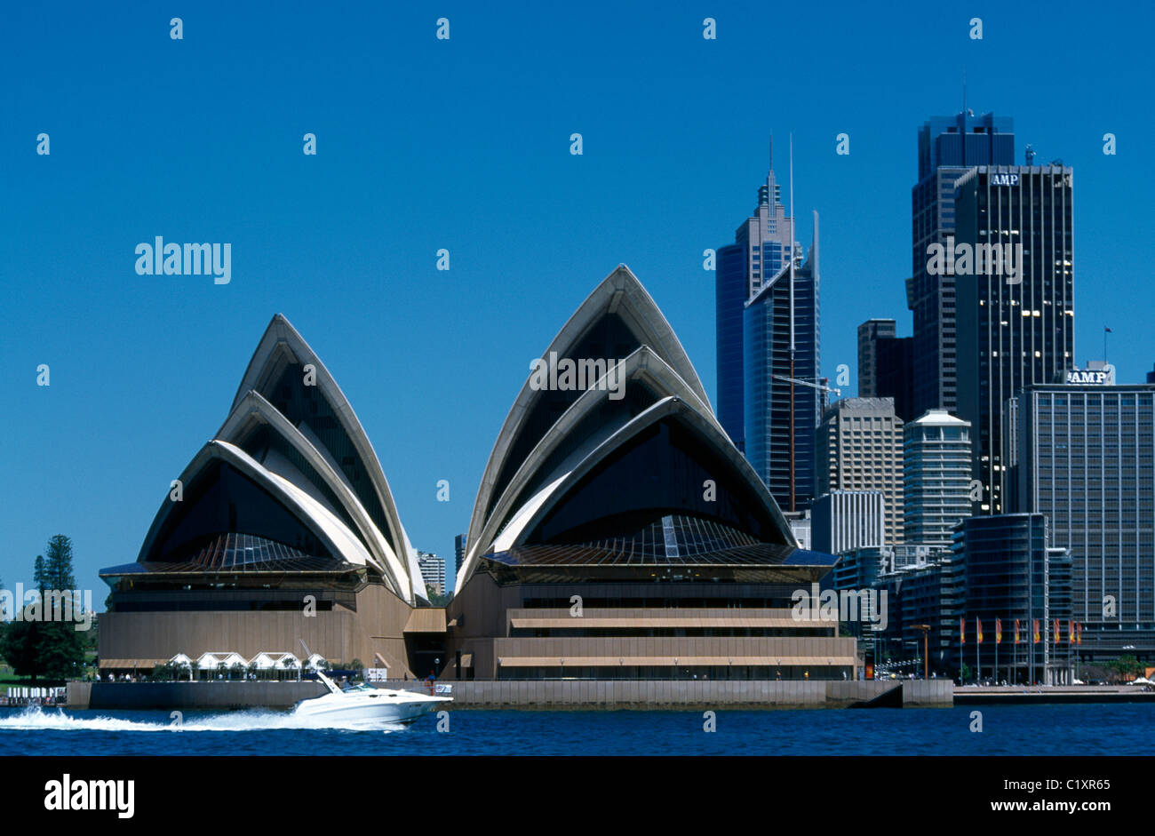Sydney NSW Australia Sydney Harbour Opera House And Skyscrapers Stock ...