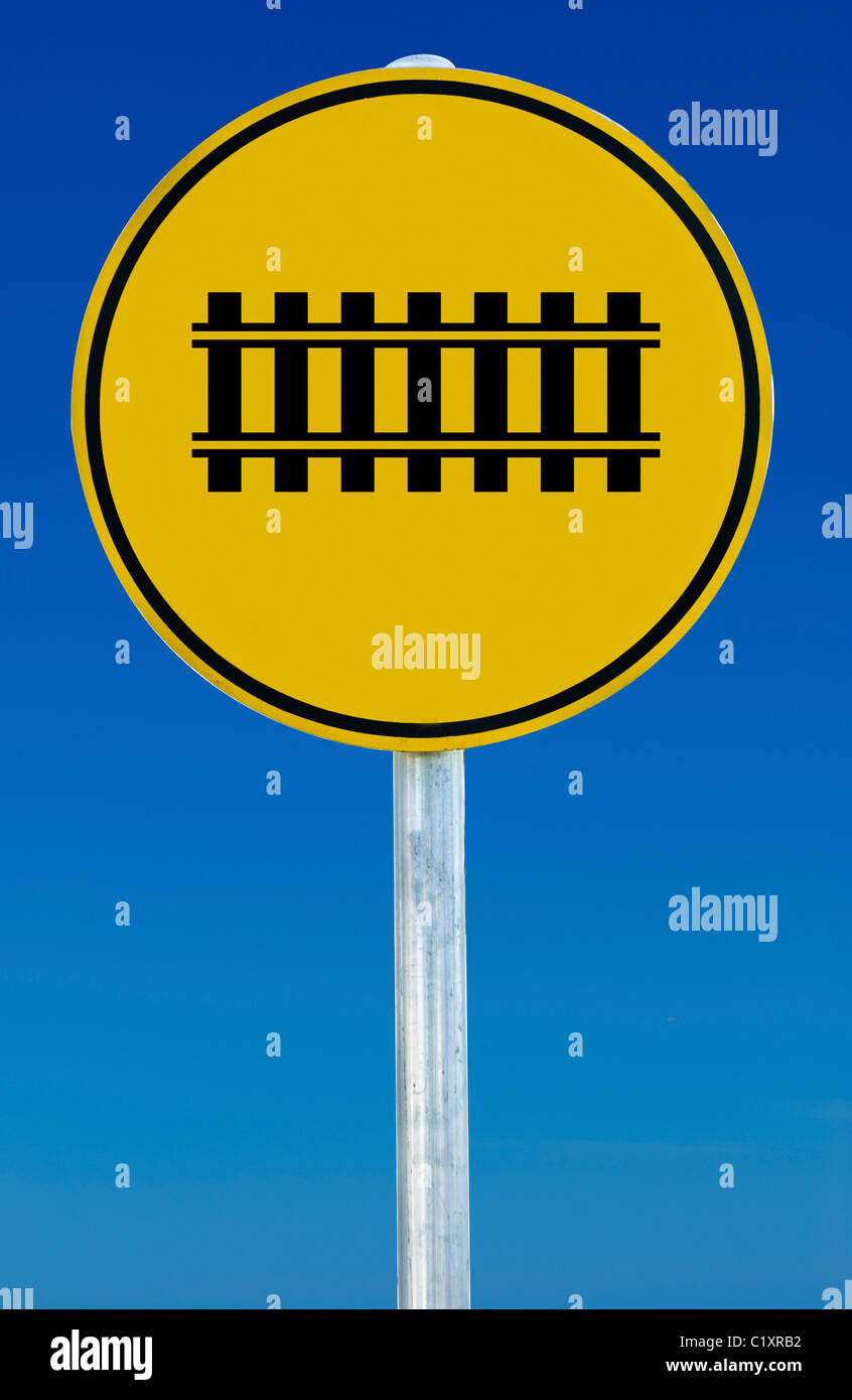 Train warning poster hi-res stock photography and images - Alamy