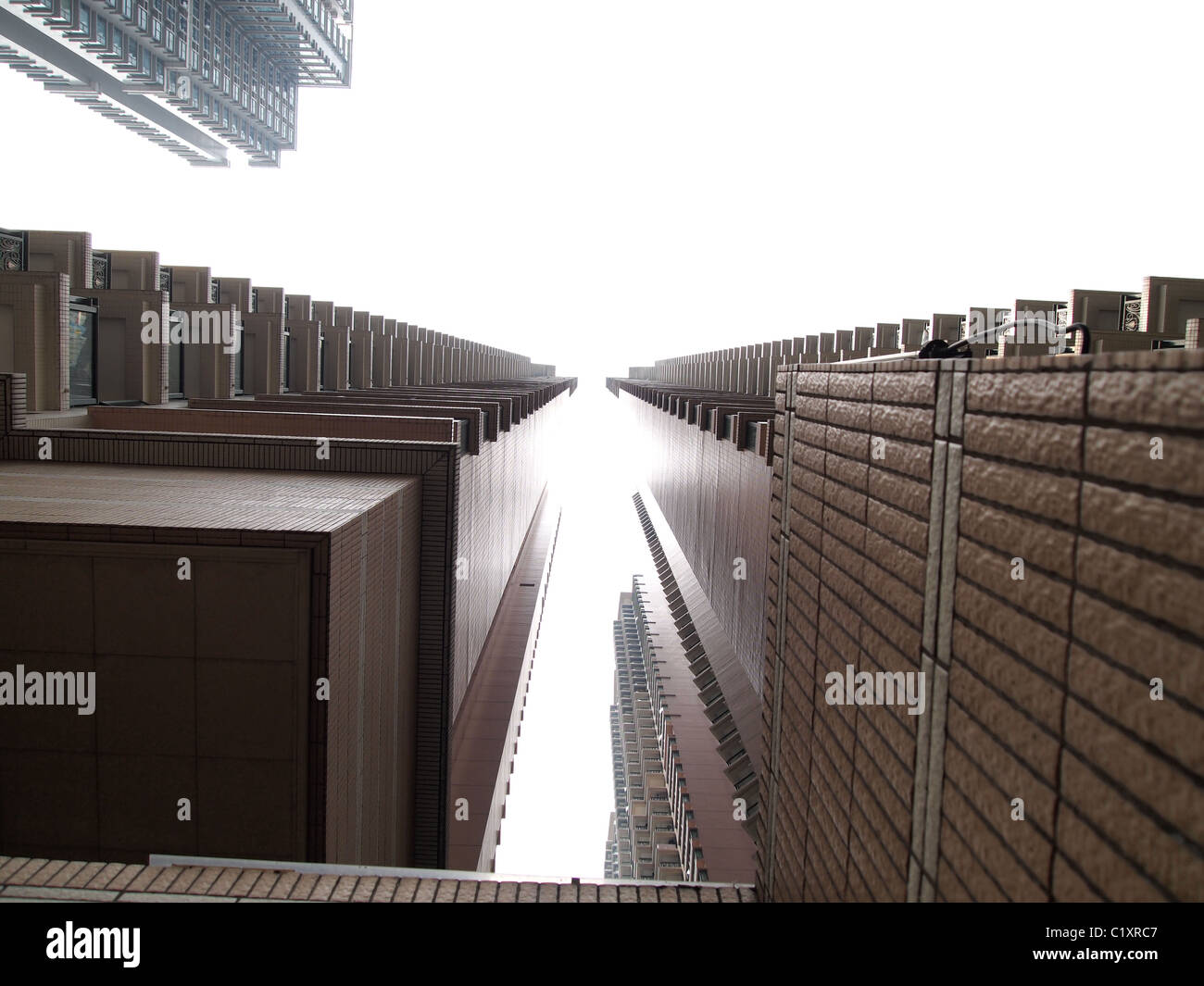 Building Exterior, Low angle view Stock Photo - Alamy