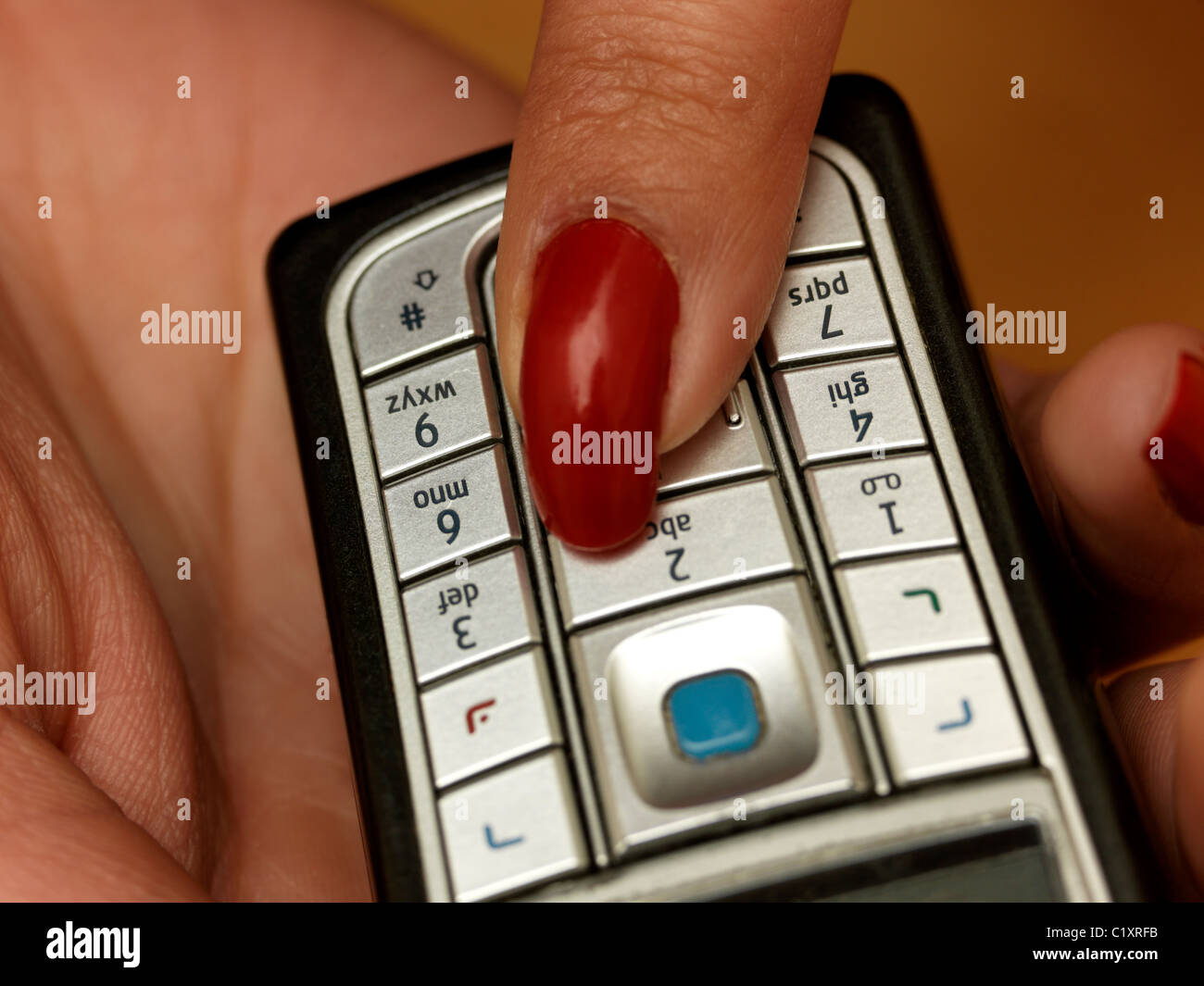 Womans finger pressing hi-res stock photography and images - Alamy