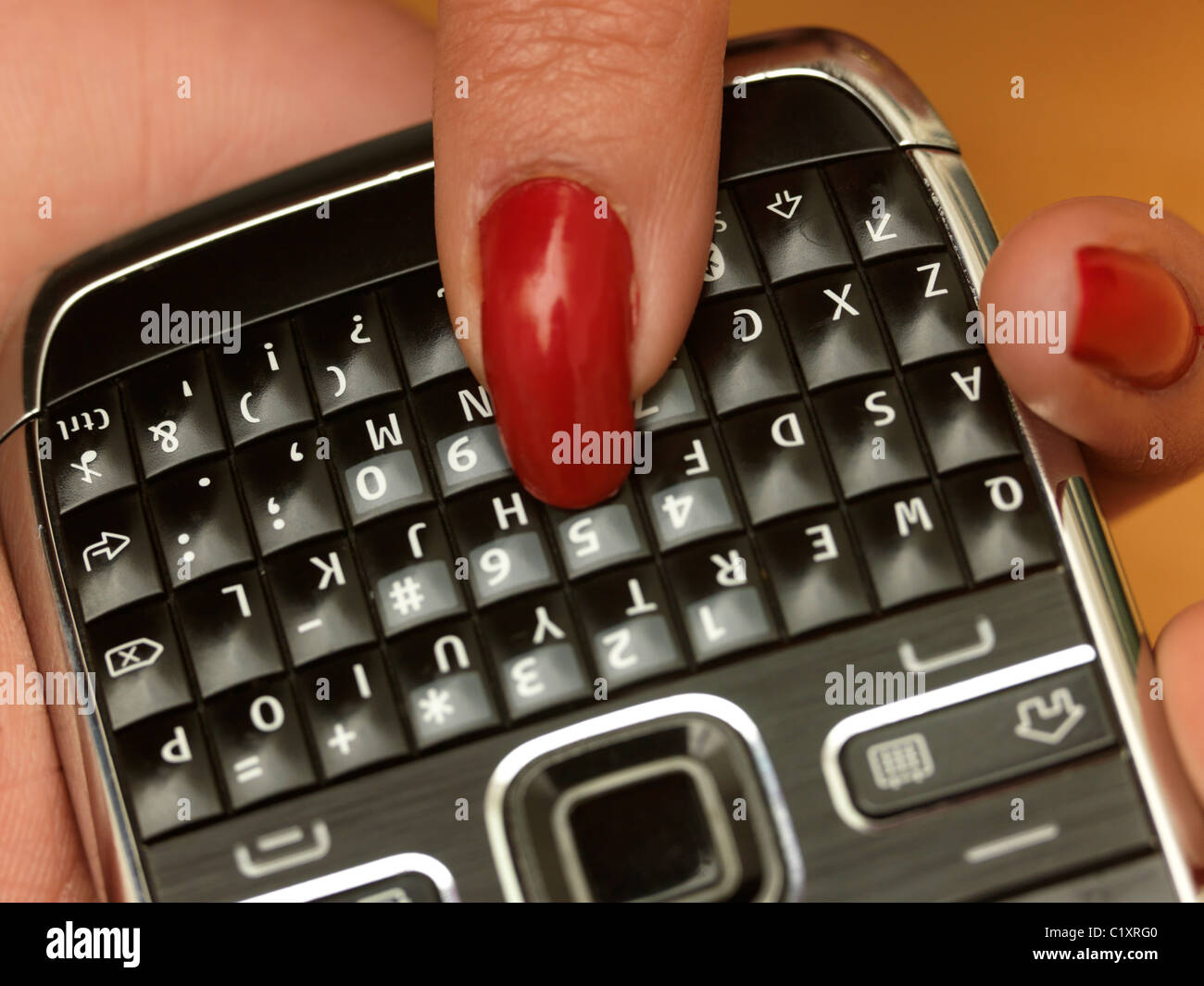 Womans finger pressing hi-res stock photography and images - Alamy