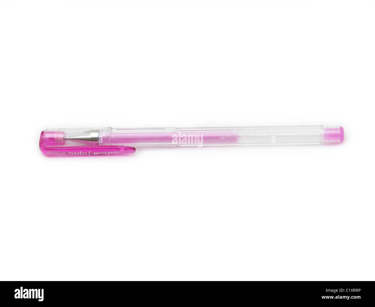 A Pink Gel Pen Stock Photo - Alamy