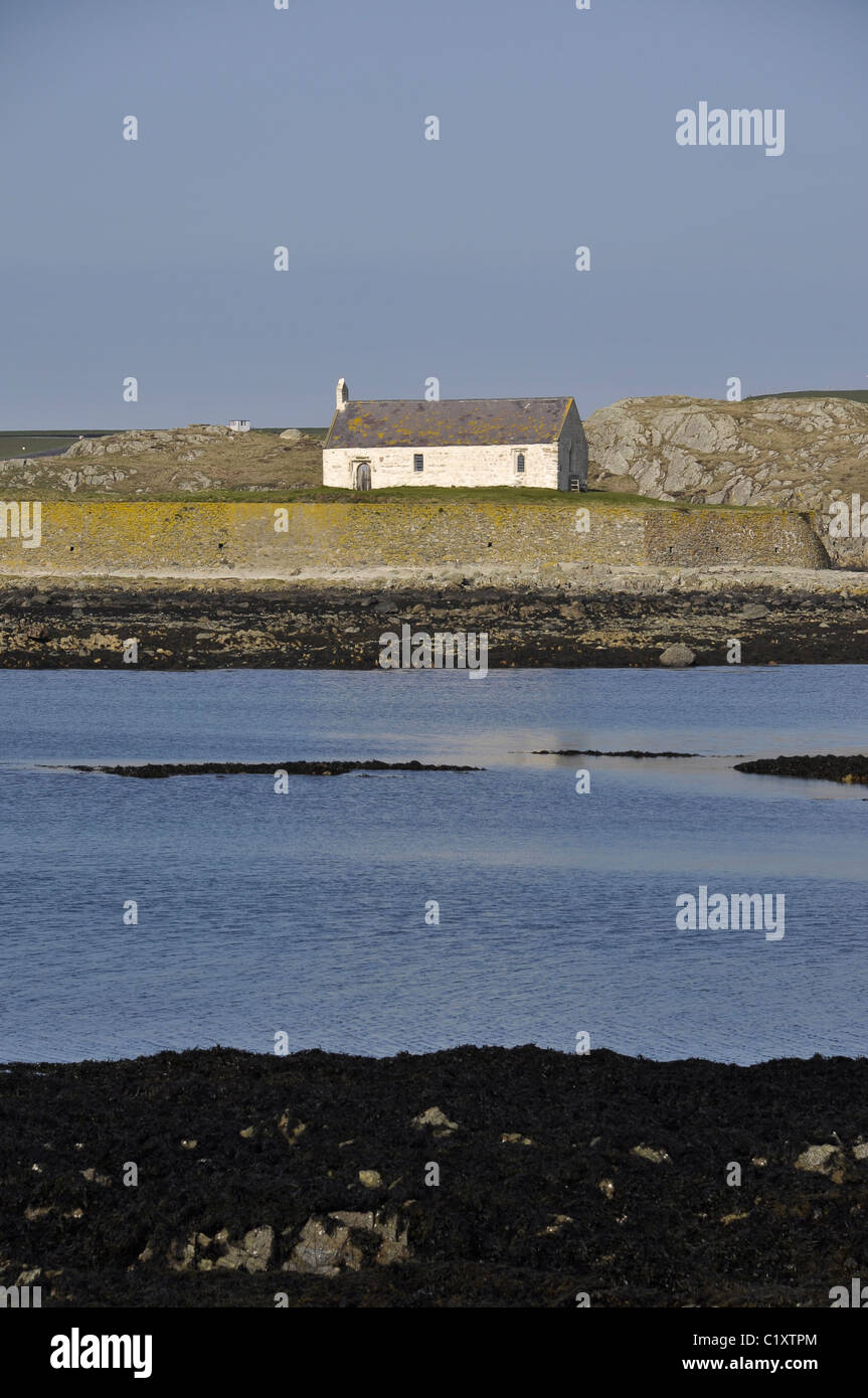 St Cwyfans 13th Century Church near Aberffraw on Anglesey North Wales ...