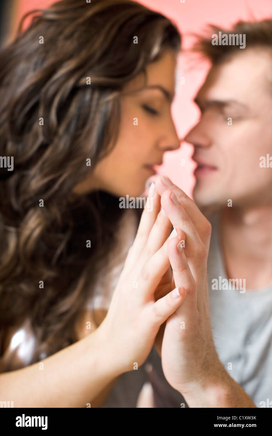 Hand kiss passion romance love hi-res stock photography and images - Alamy