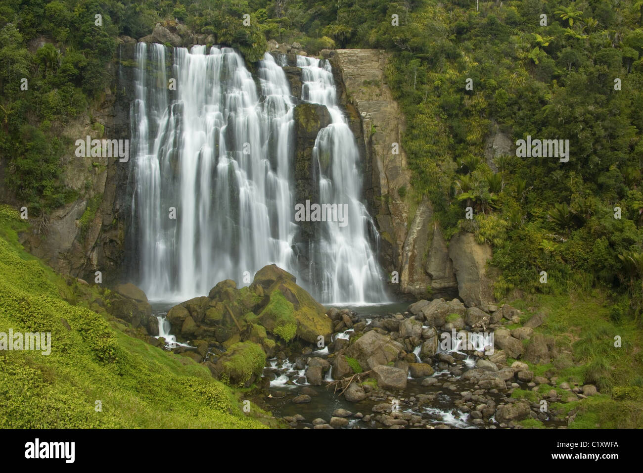 Marokopa Falls, New Zealand Stock Photo - Alamy