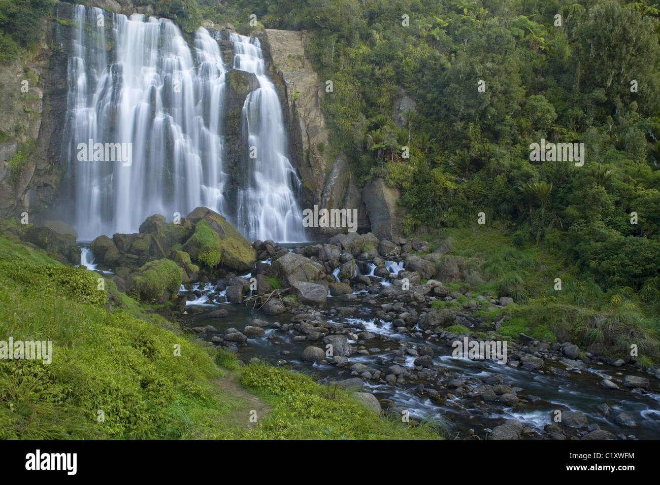Marokopa Falls, New Zealand Stock Photo - Alamy