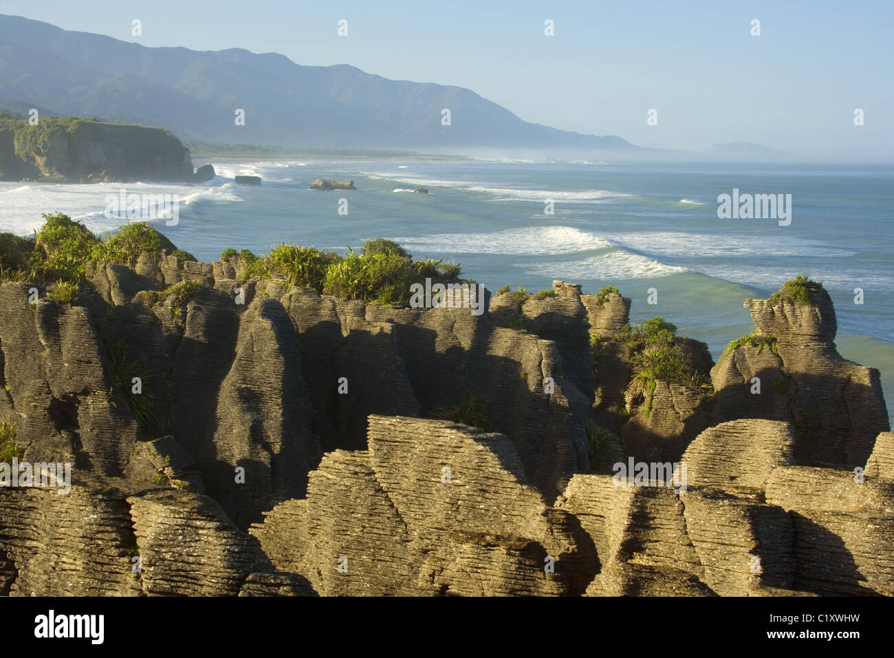 Pancake rocks, New Zealand Stock Photo - Alamy