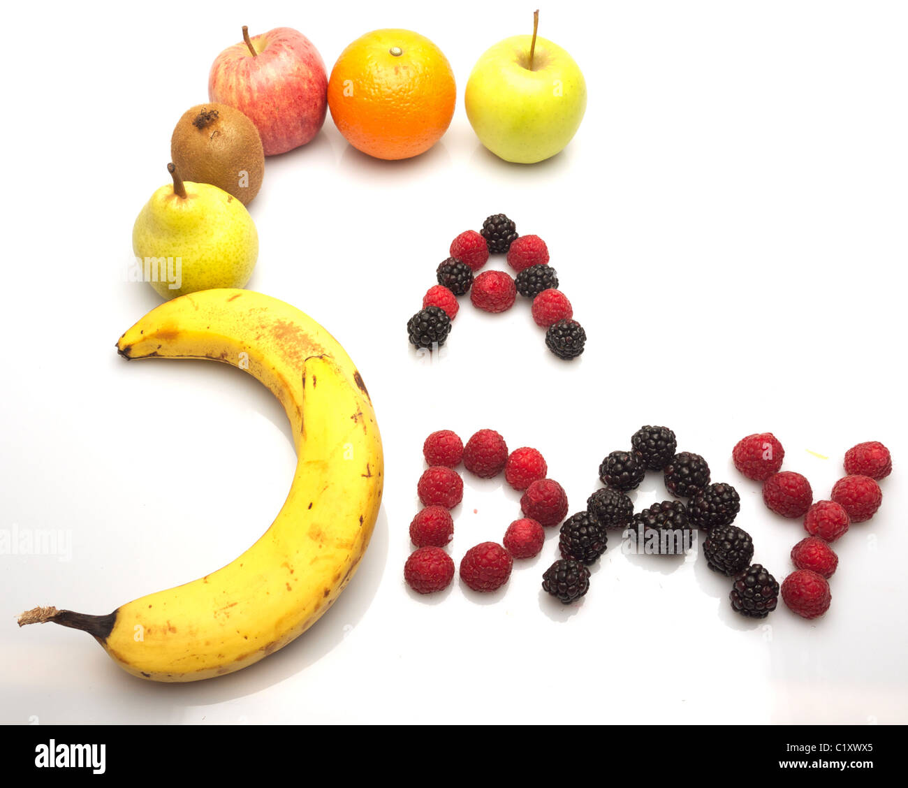 Healthy food 5 a day hi-res stock photography and images - Alamy