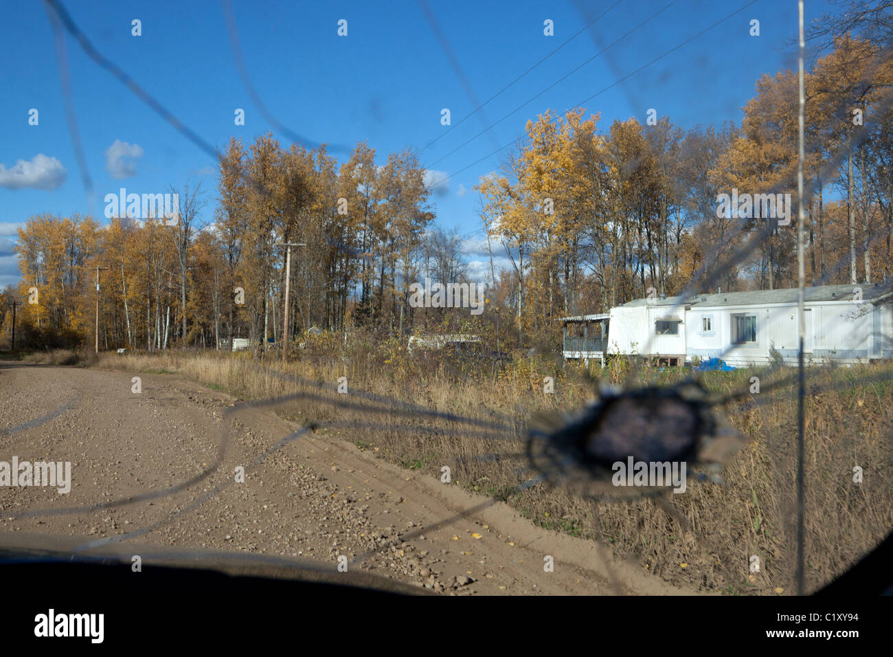 First Nations Reserve, Lake Gregorie, Fort McMurray, Alberta Stock ...