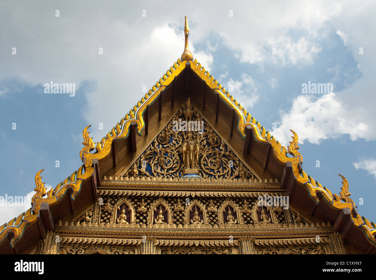 Royal palace in Bangkok Thailand on background sky with cloud Stock ...