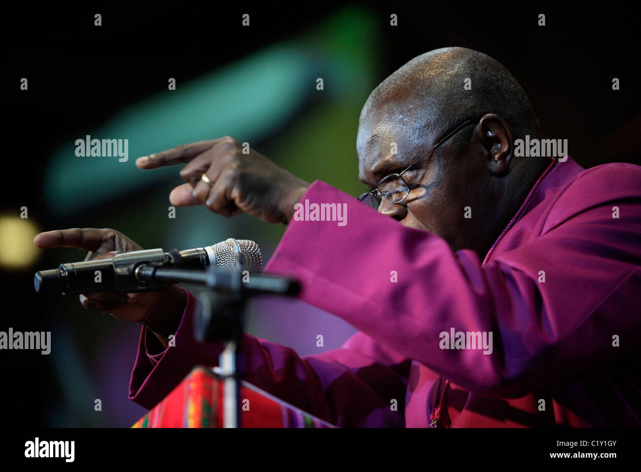 The Archbishop of York, Dr John Sentamu, speaking during the closing ...