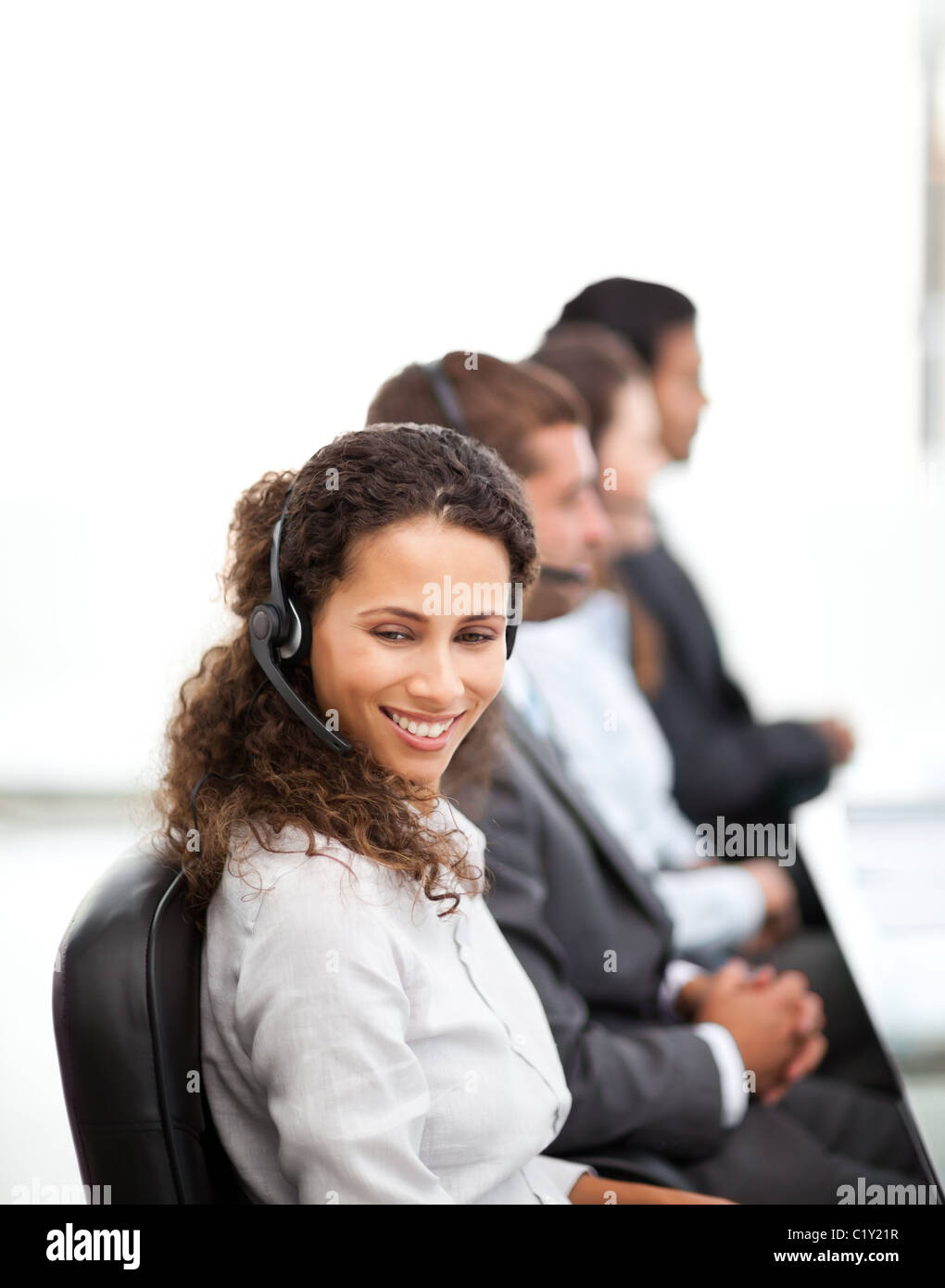 Group call centre representatives hi-res stock photography and images ...