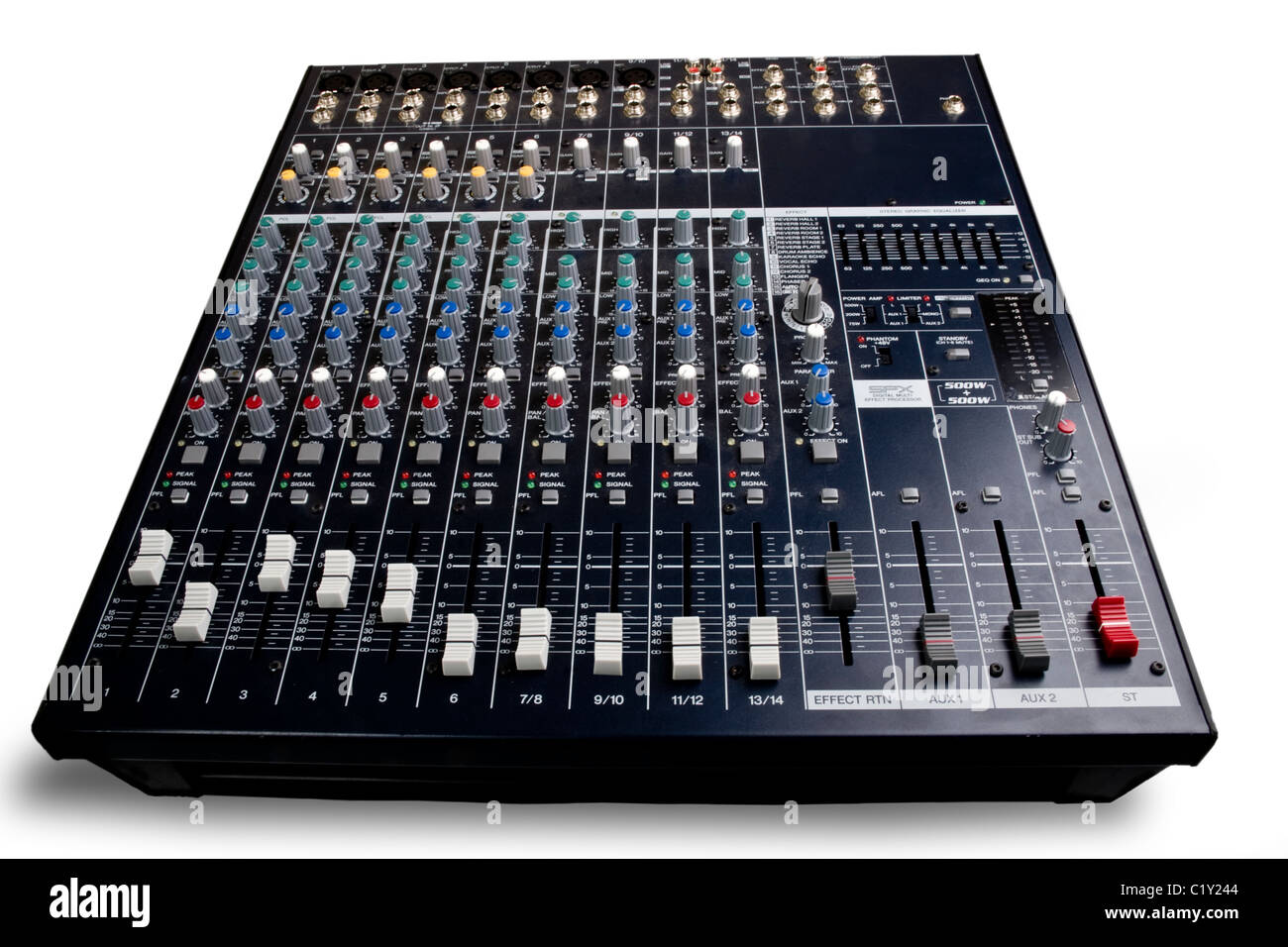 Studio sound mixing unit Stock Photo - Alamy