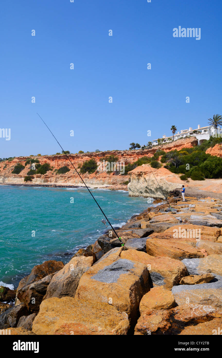 Man fishing cabo roig alicante hi-res stock photography and images - Alamy