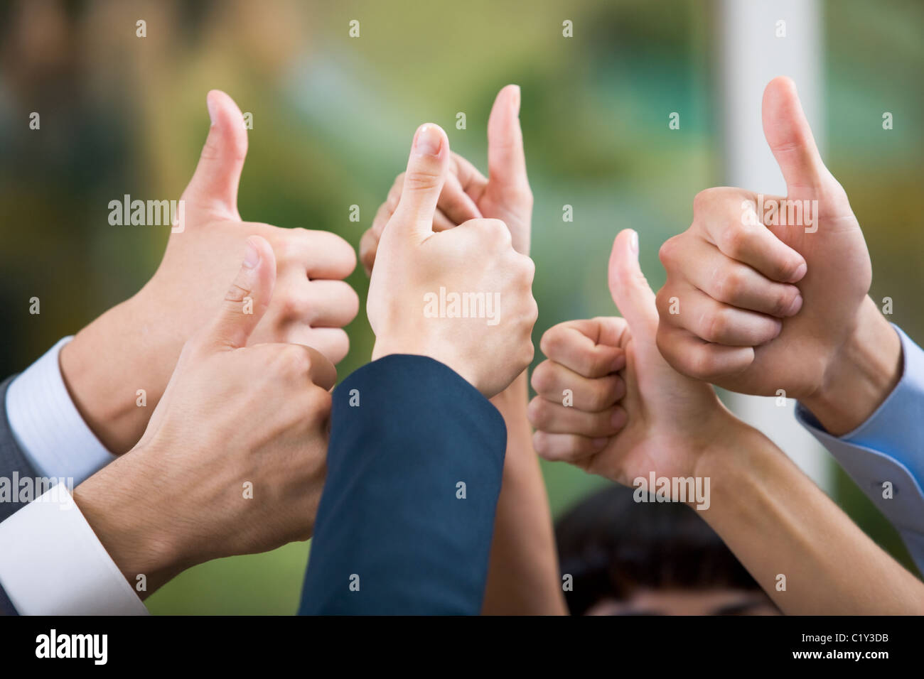 Human hands showing sign of okay Stock Photo - Alamy