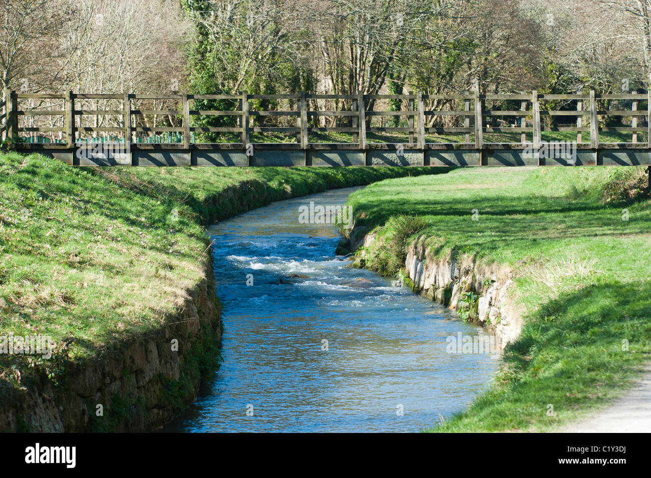 Pentewan Bicycle Trail. Spring 2011 Stock Photo - Alamy