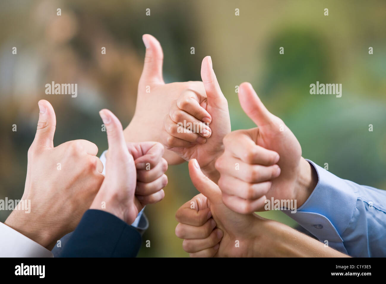 Human hands showing sign of okay Stock Photo - Alamy