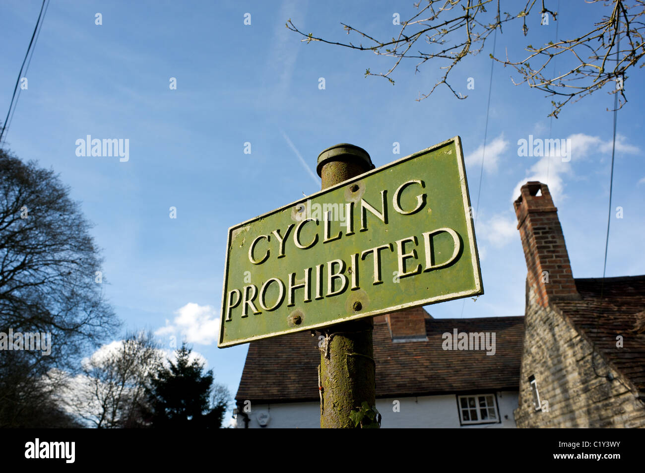 Cycling prohibited hi-res stock photography and images - Alamy