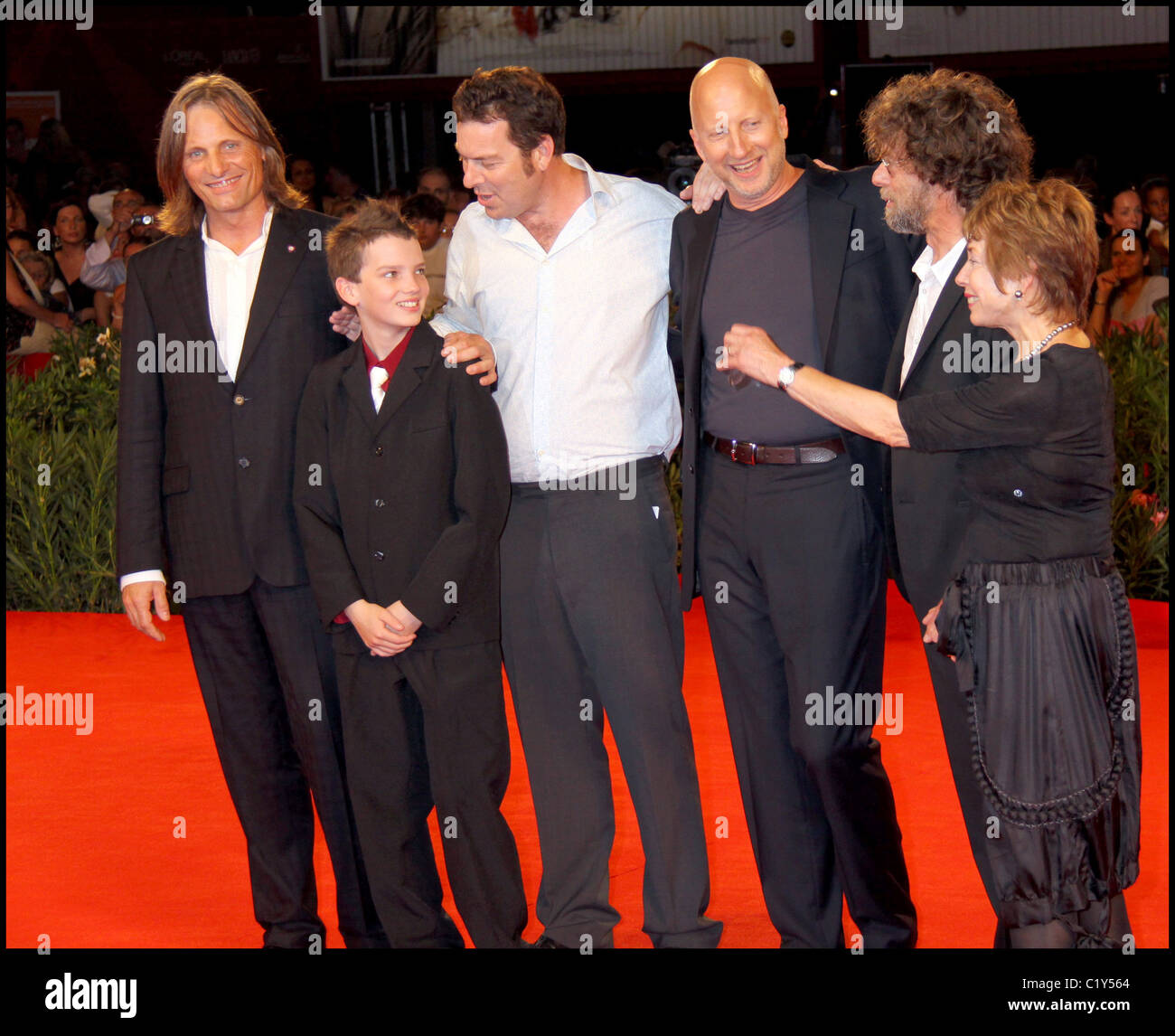 Viggo Mortensen, Kodi Smit-McPhee, Joe Penhall and John Hillcoat Venice ...
