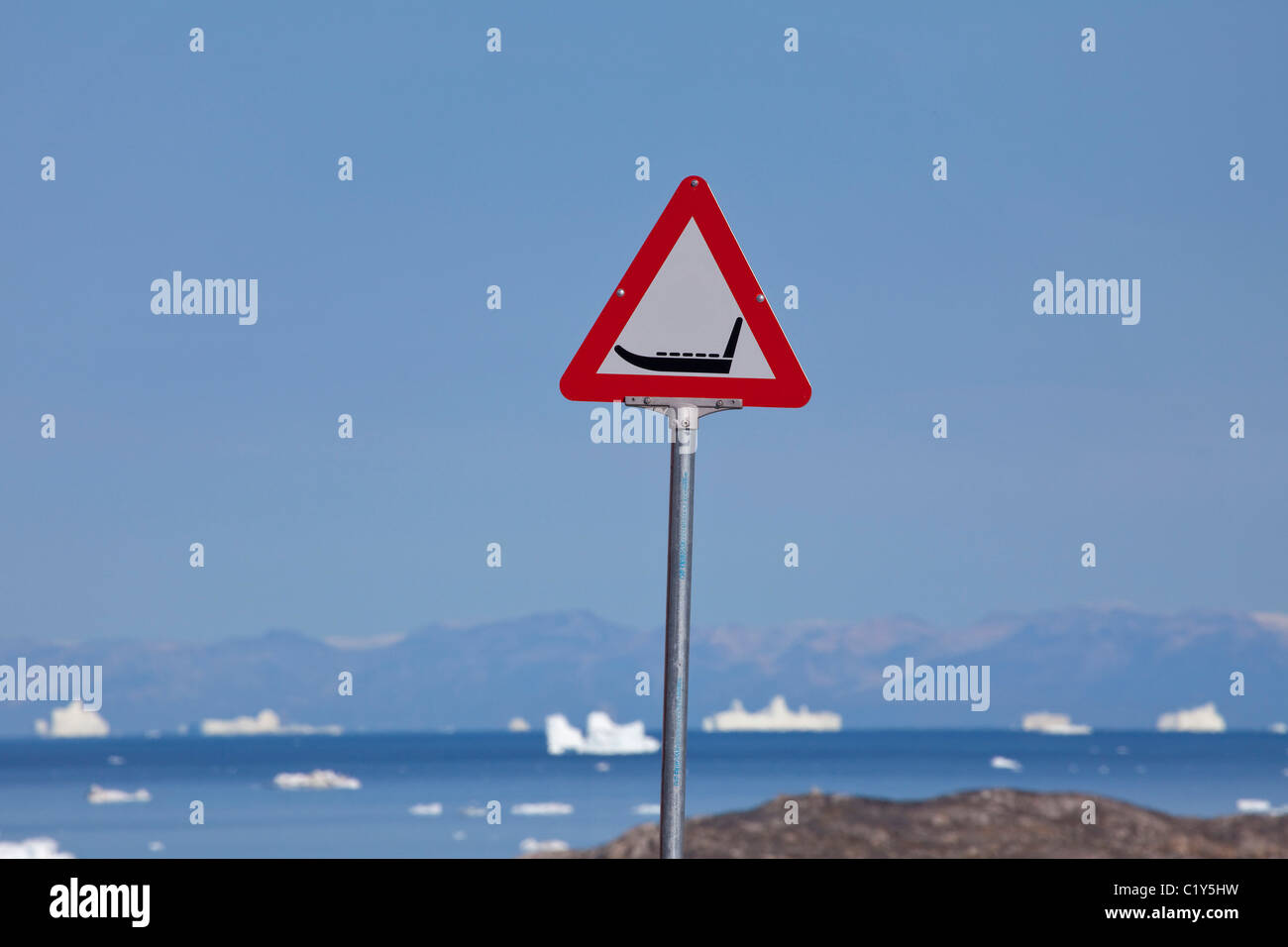 Greenland sign warning hi-res stock photography and images - Alamy