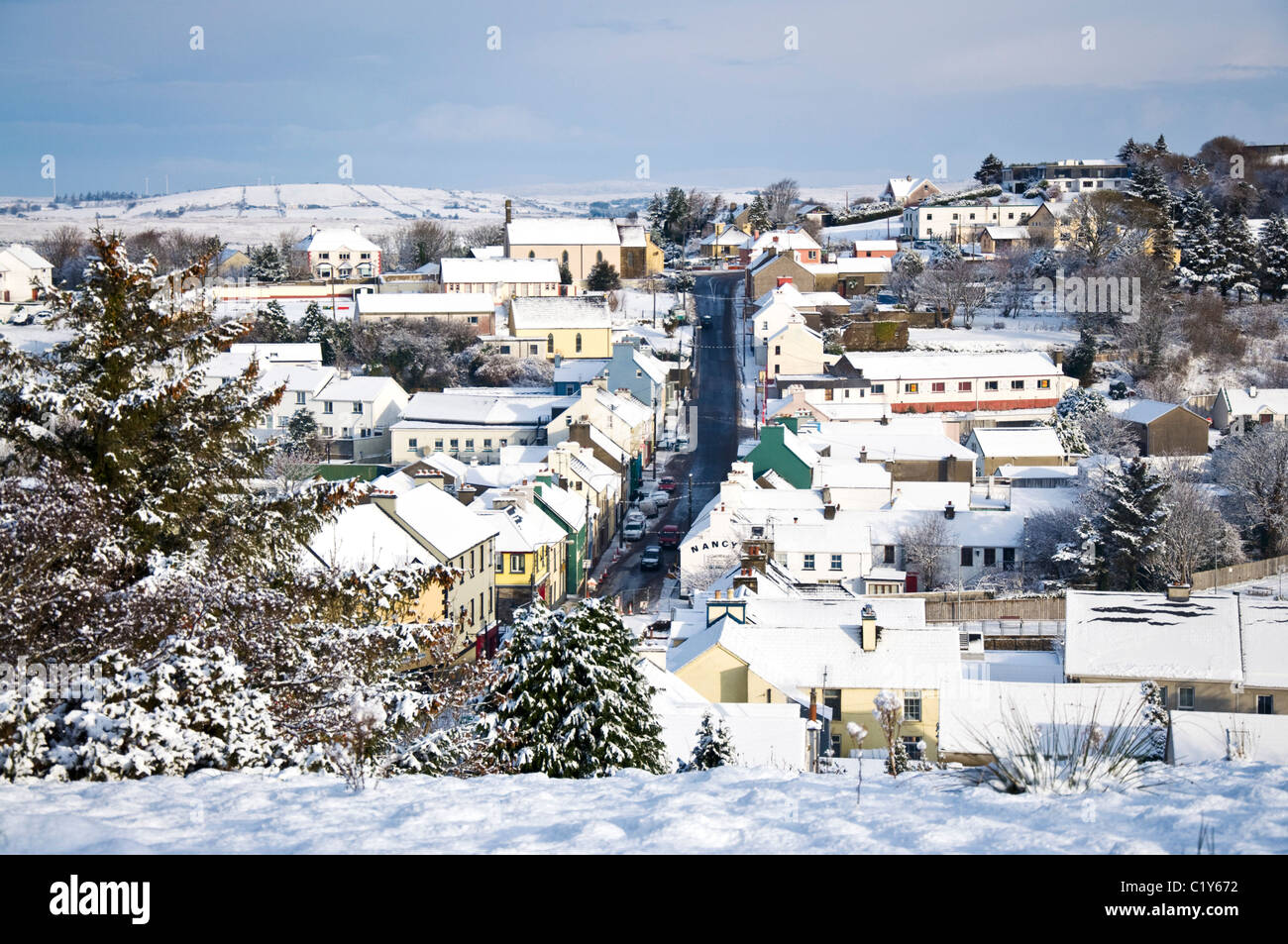Ardara in winter snow Stock Photo - Alamy