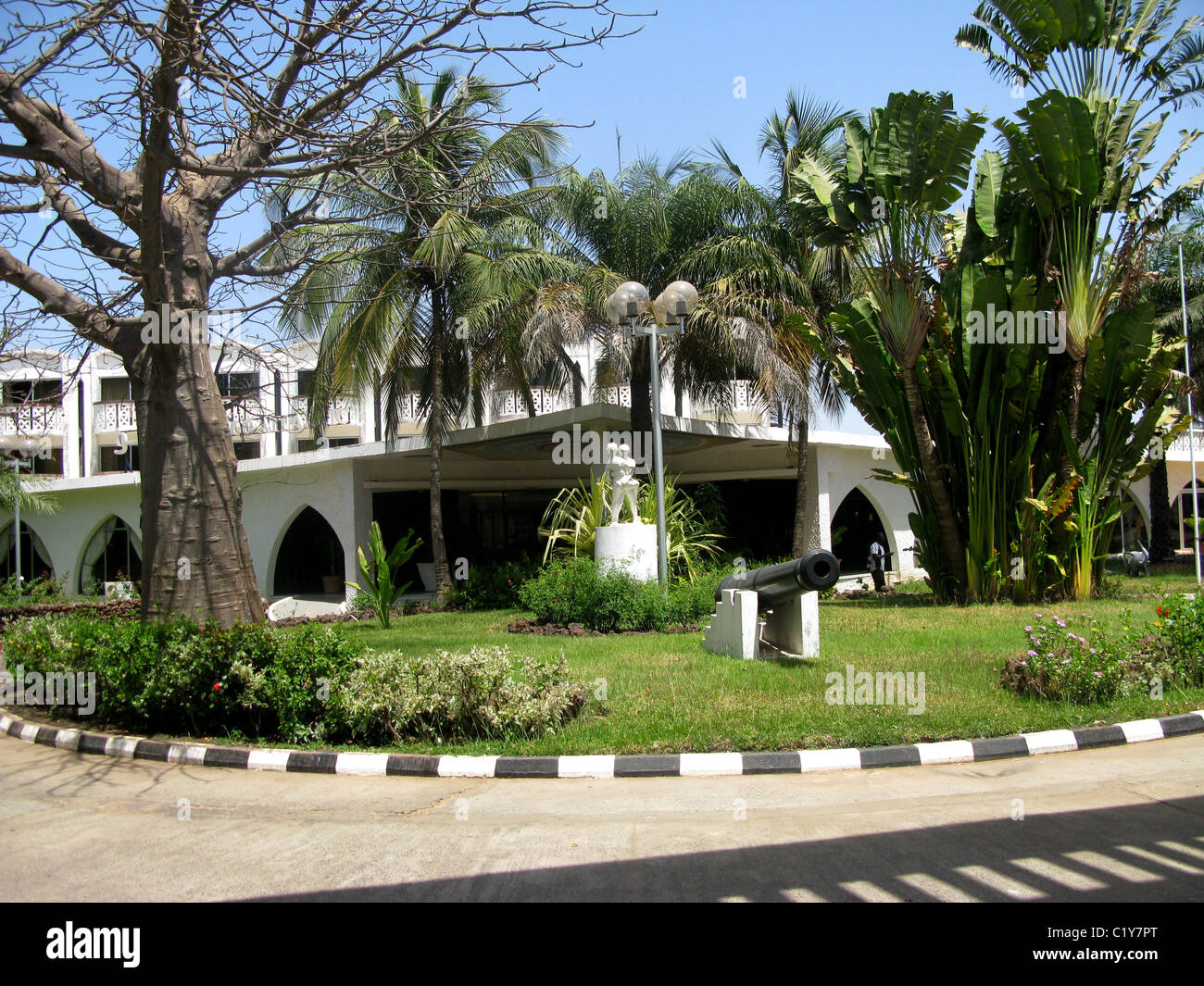 The Atlantic Hotel Entrance in Banjul, Capital of The Gambia, West ...