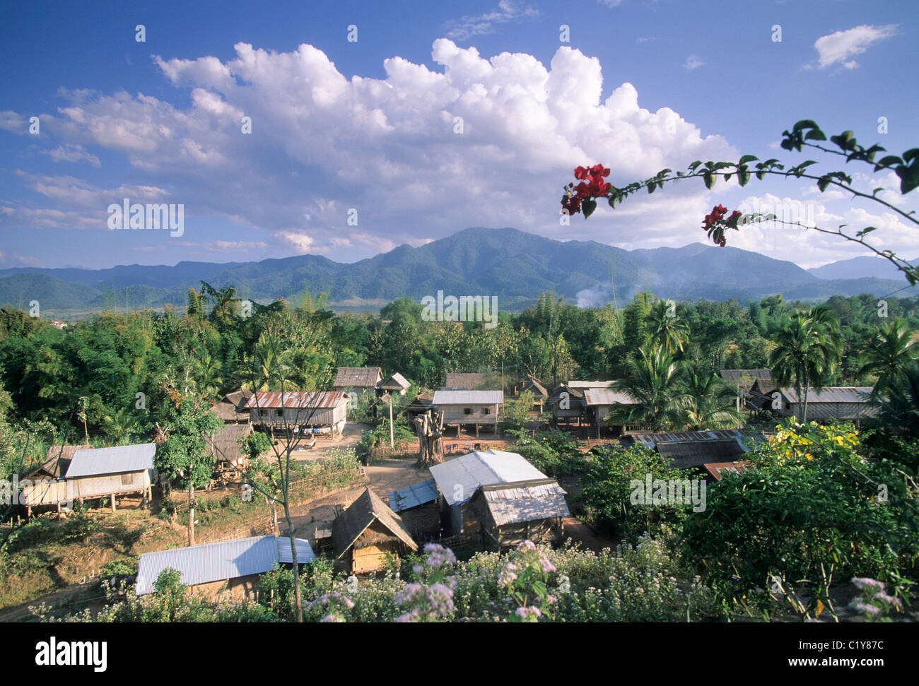 Laos houses homes hi-res stock photography and images - Alamy