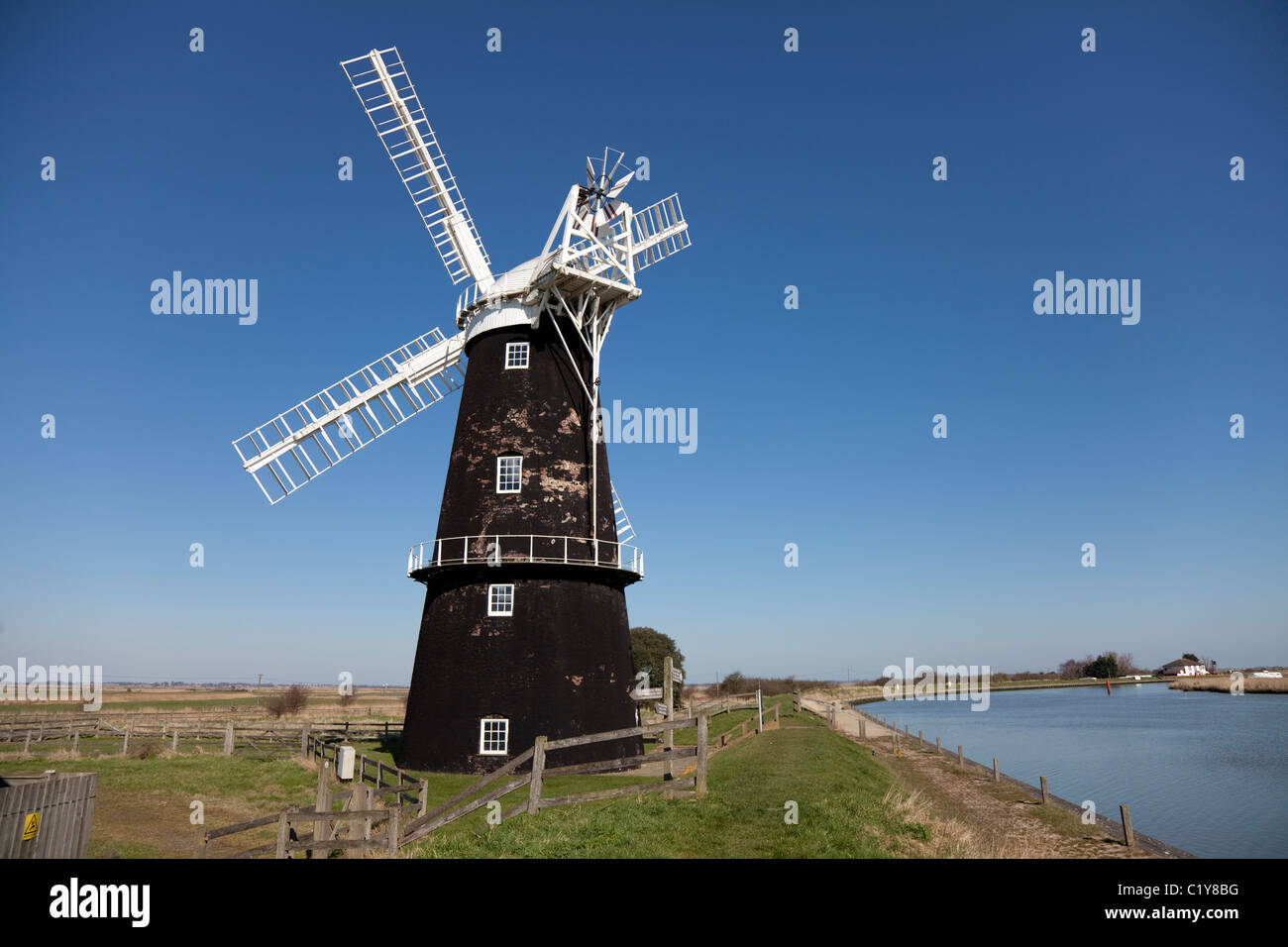 Berney Arms Windmill Norfolk Broads Stock Photo - Alamy