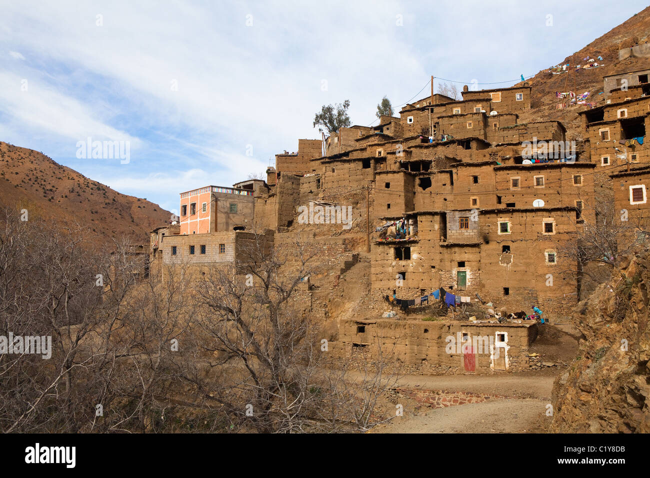 Berber village in the Atlas Mountains Morocco Stock Photo - Alamy