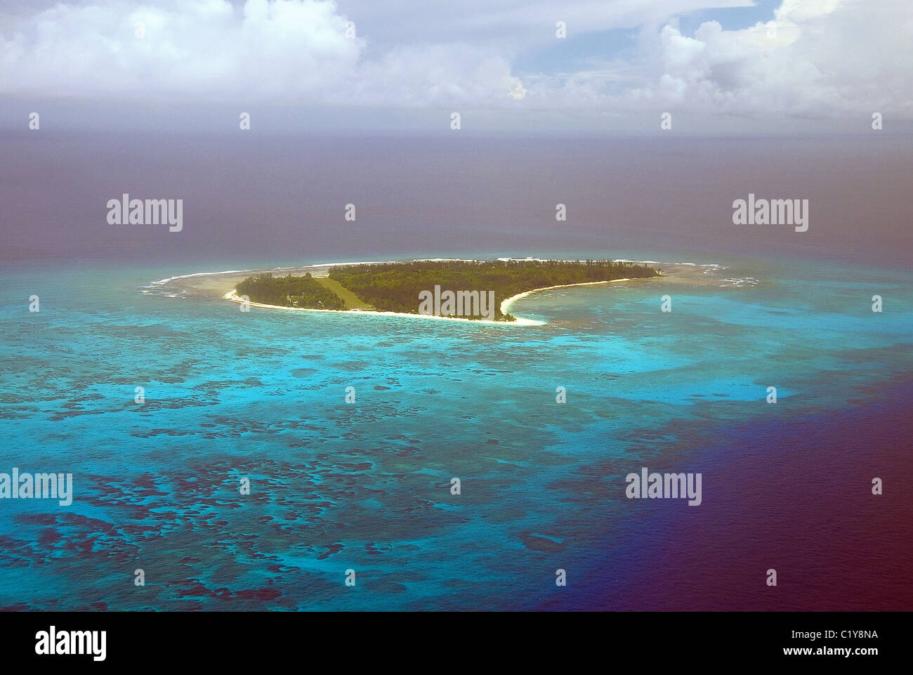 Aerial view, Island, Seychelles, Africa Stock Photo - Alamy
