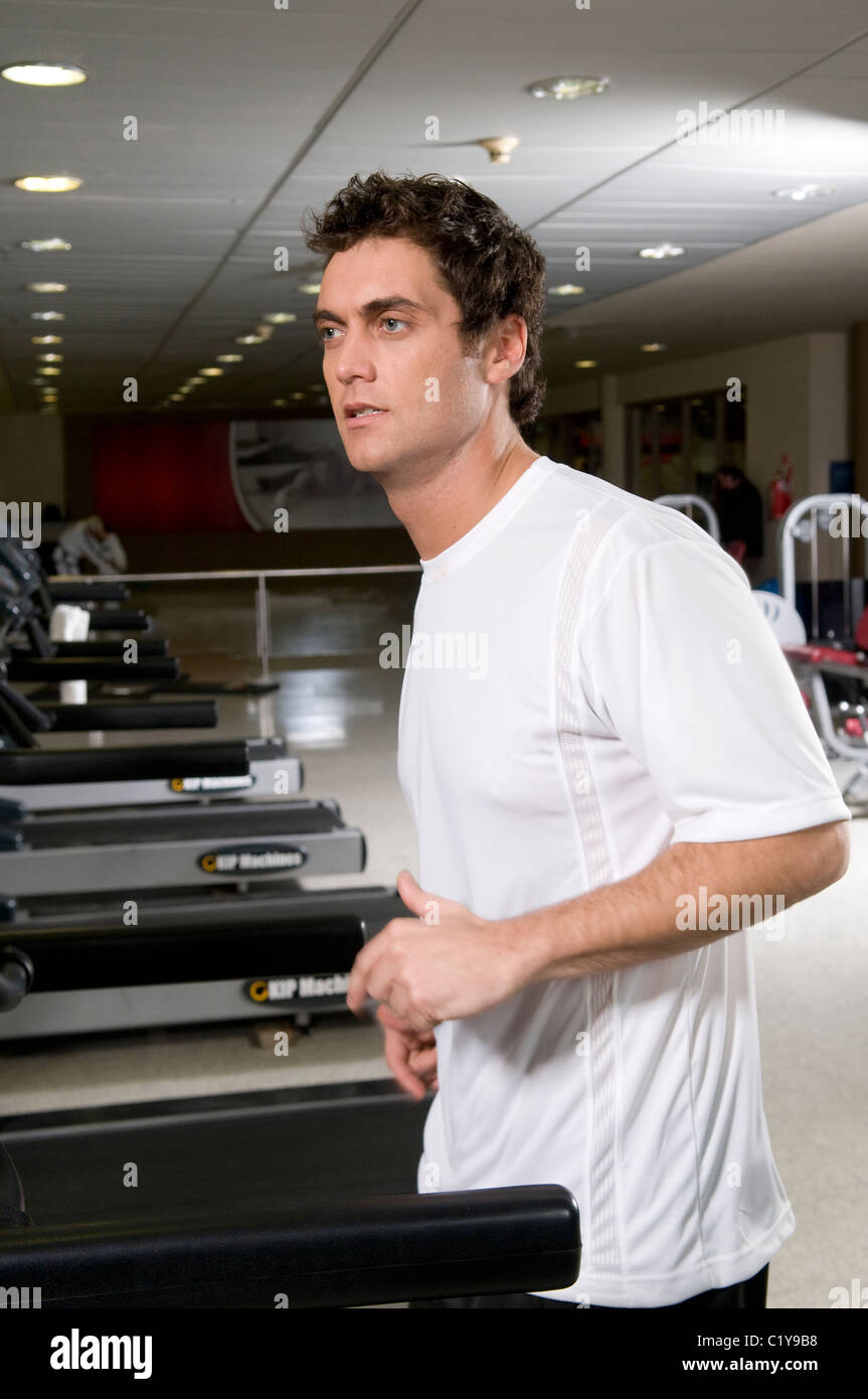 Man profile running full body hi-res stock photography and images - Alamy