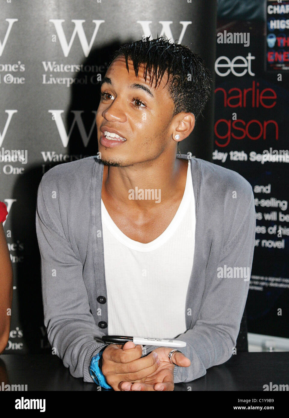 Aston Merrygold JLS signing copies of their new book 'JLS - Our Story ...