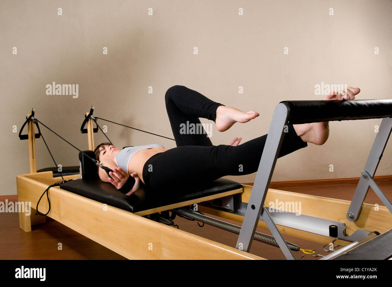 Image, a, lady, woman, looking, at, the, camera, lay, lying, extend ...