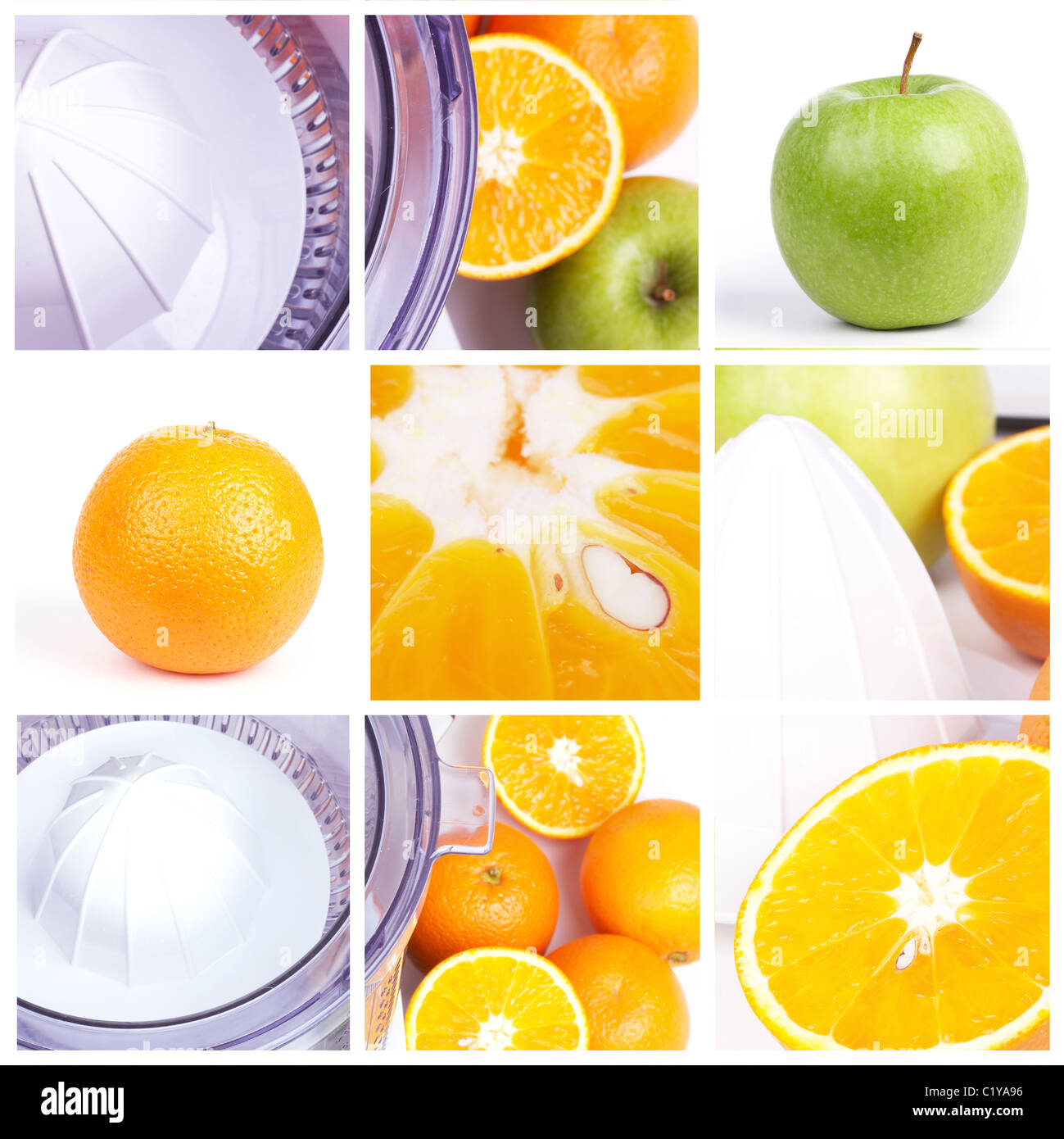 Fruit collage processor hi-res stock photography and images - Alamy