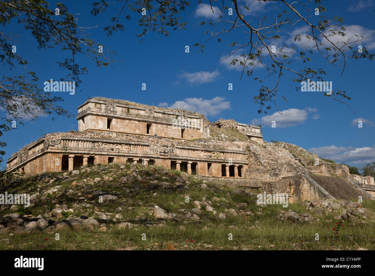 The palace sayil mayan ruins yucatan hi-res stock photography and ...