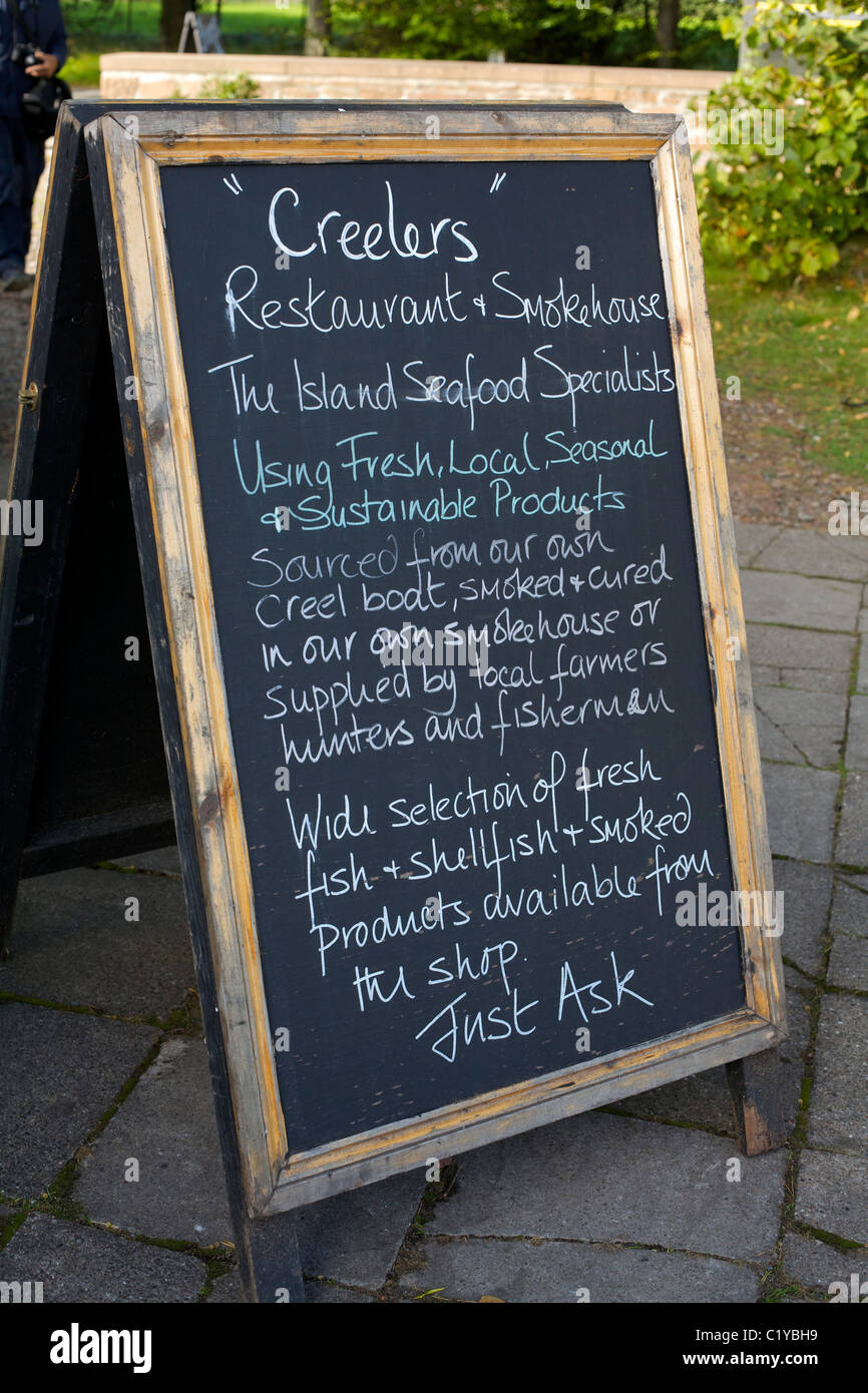 Restaurant menu board Stock Photo - Alamy