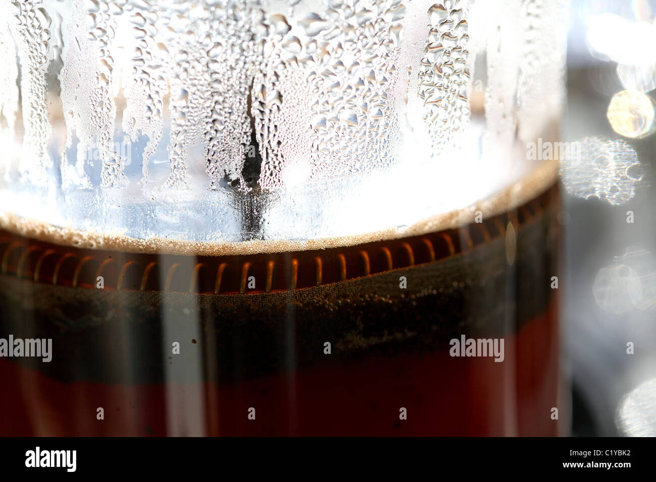 coffee percolating in a cafetiere Stock Photo - Alamy