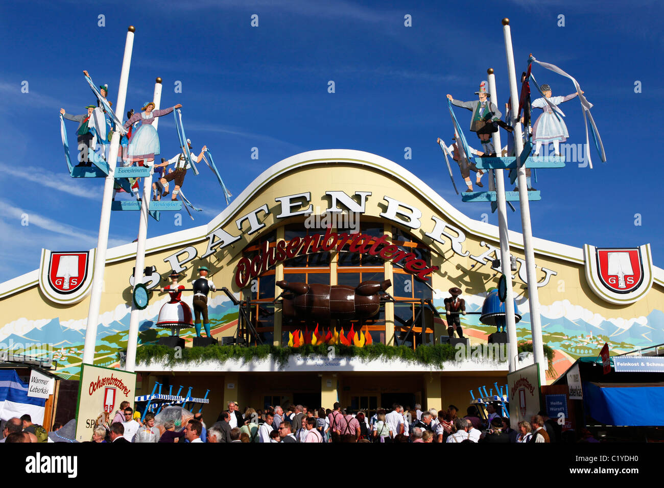 The Spatenbrau festival tent at the Munich Oktoberfest Stock Photo - Alamy