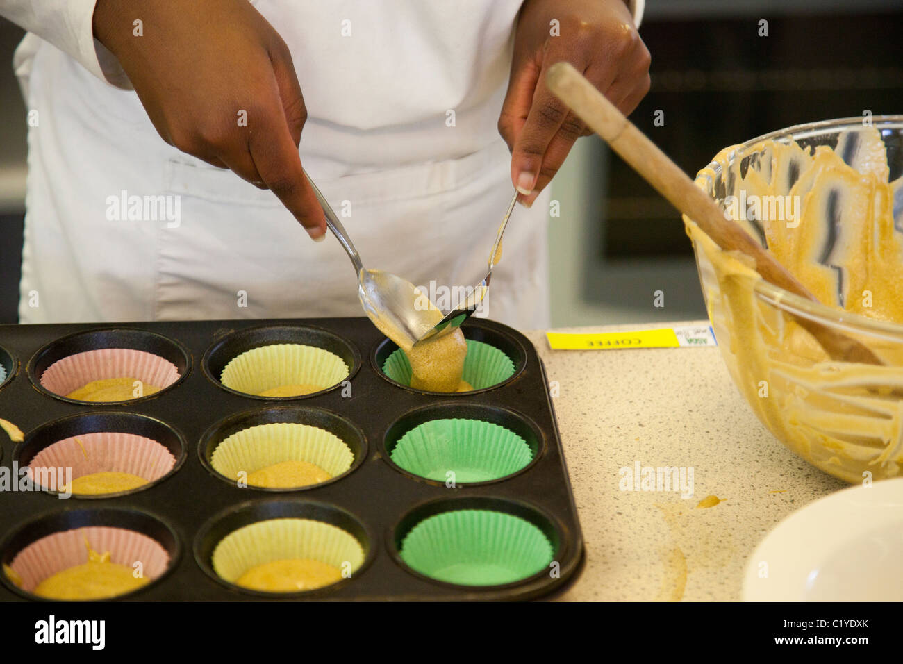 cake cooking ingredients "making a cake Stock Photo - Alamy