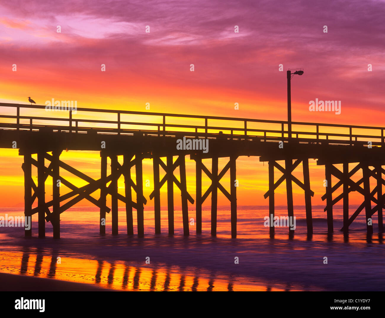 Sunrise at Goleta Beach County Park, Goleta California Stock Photo - Alamy