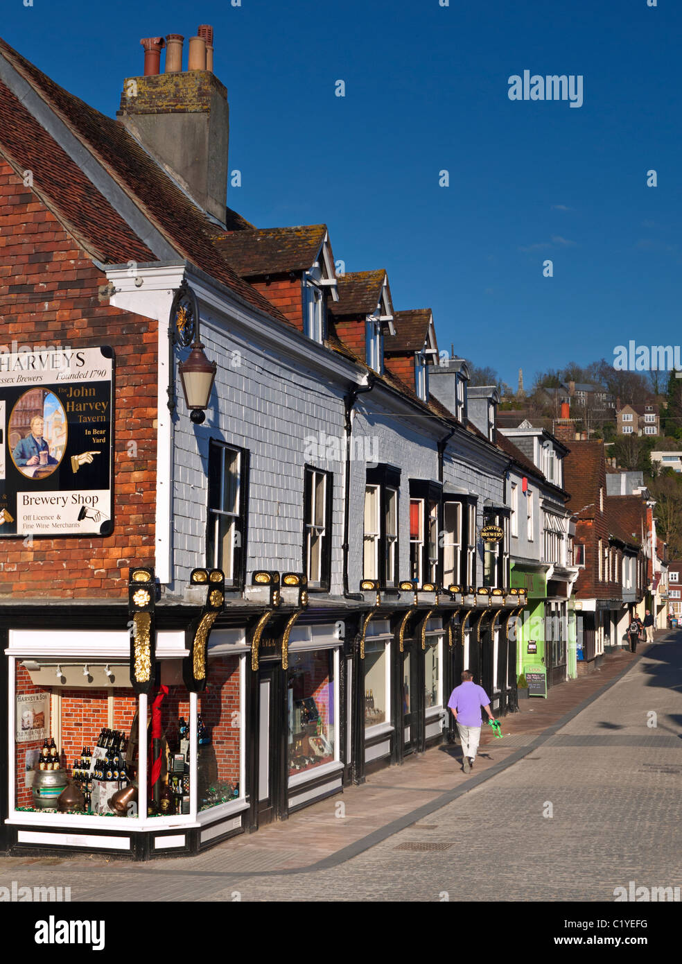 Lewes high street town hi-res stock photography and images - Alamy
