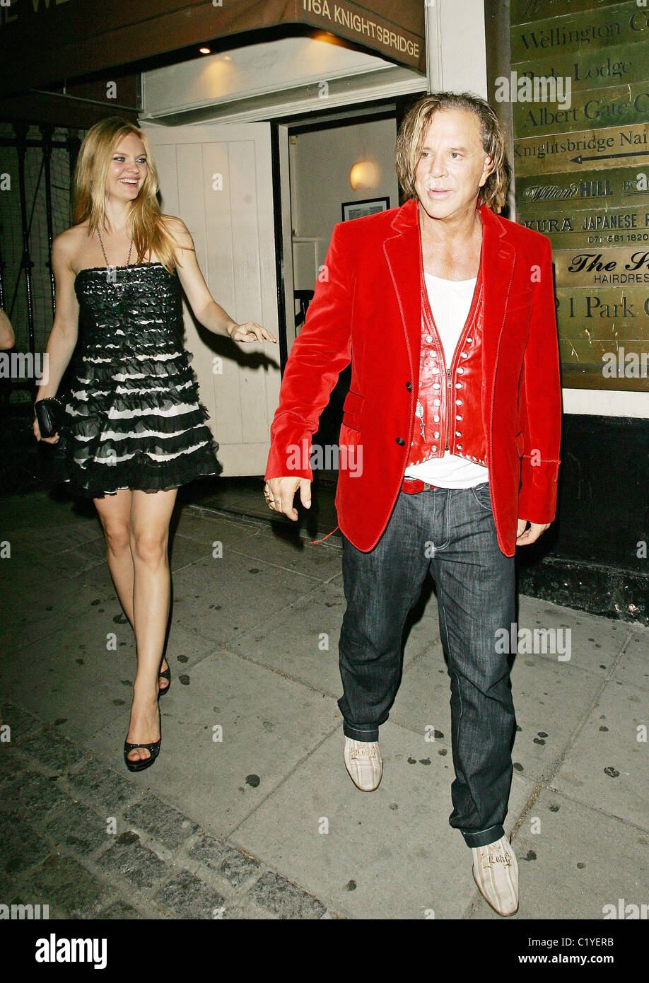 Mickey Rourke and his twenty four year old Russian model girlfriend ...