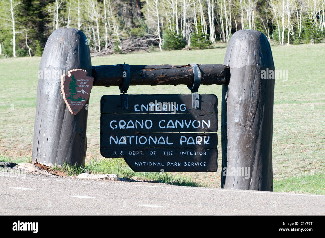 Grand canyon entrance sign hi-res stock photography and images - Alamy