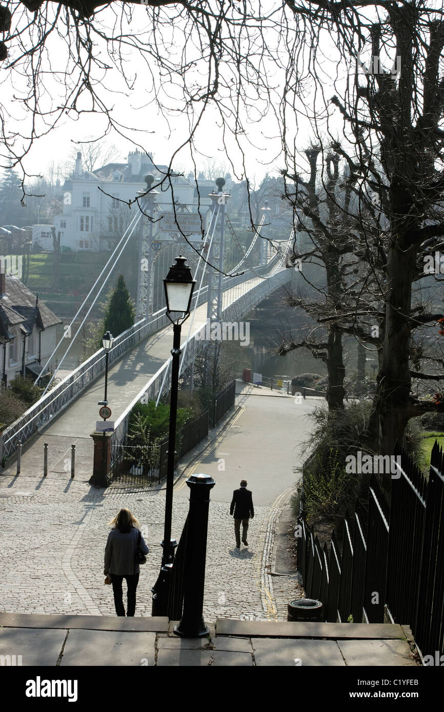Queens park bridge chester hi-res stock photography and images - Alamy