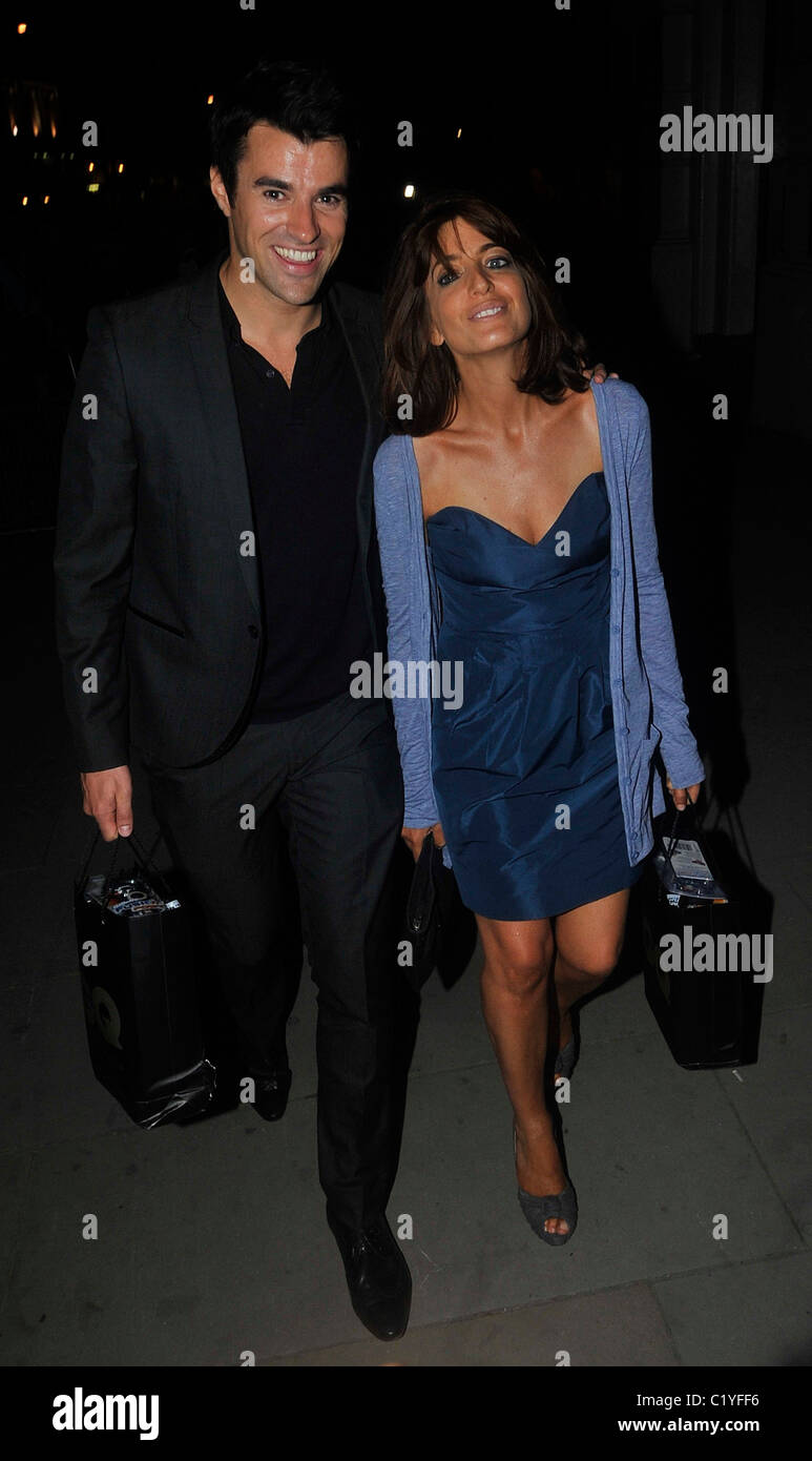 Steve Jones and Claudia Winkleman leaving the GQ Men Of The Year Awards ...