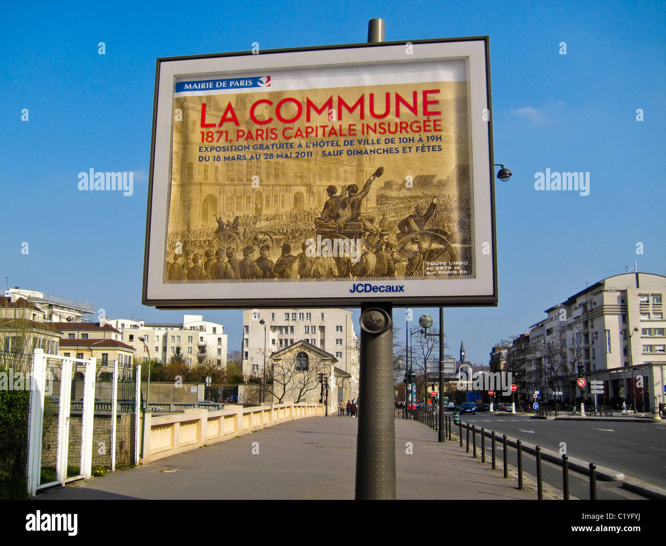 Billboard Paris Advertising Billboards High Resolution Stock ...