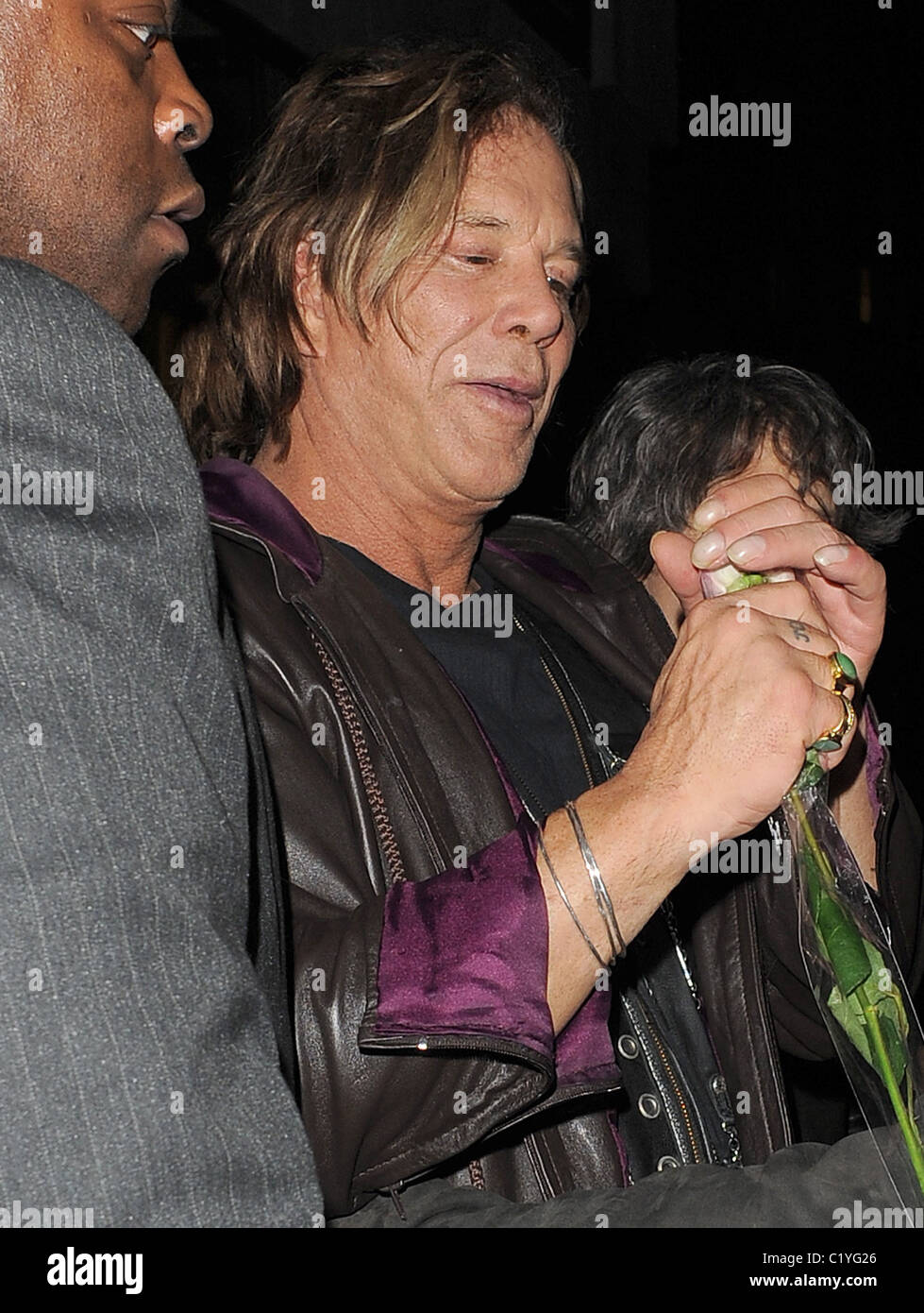 Mickey Rourke was on top form during a night out at Jalouse nightclub ...