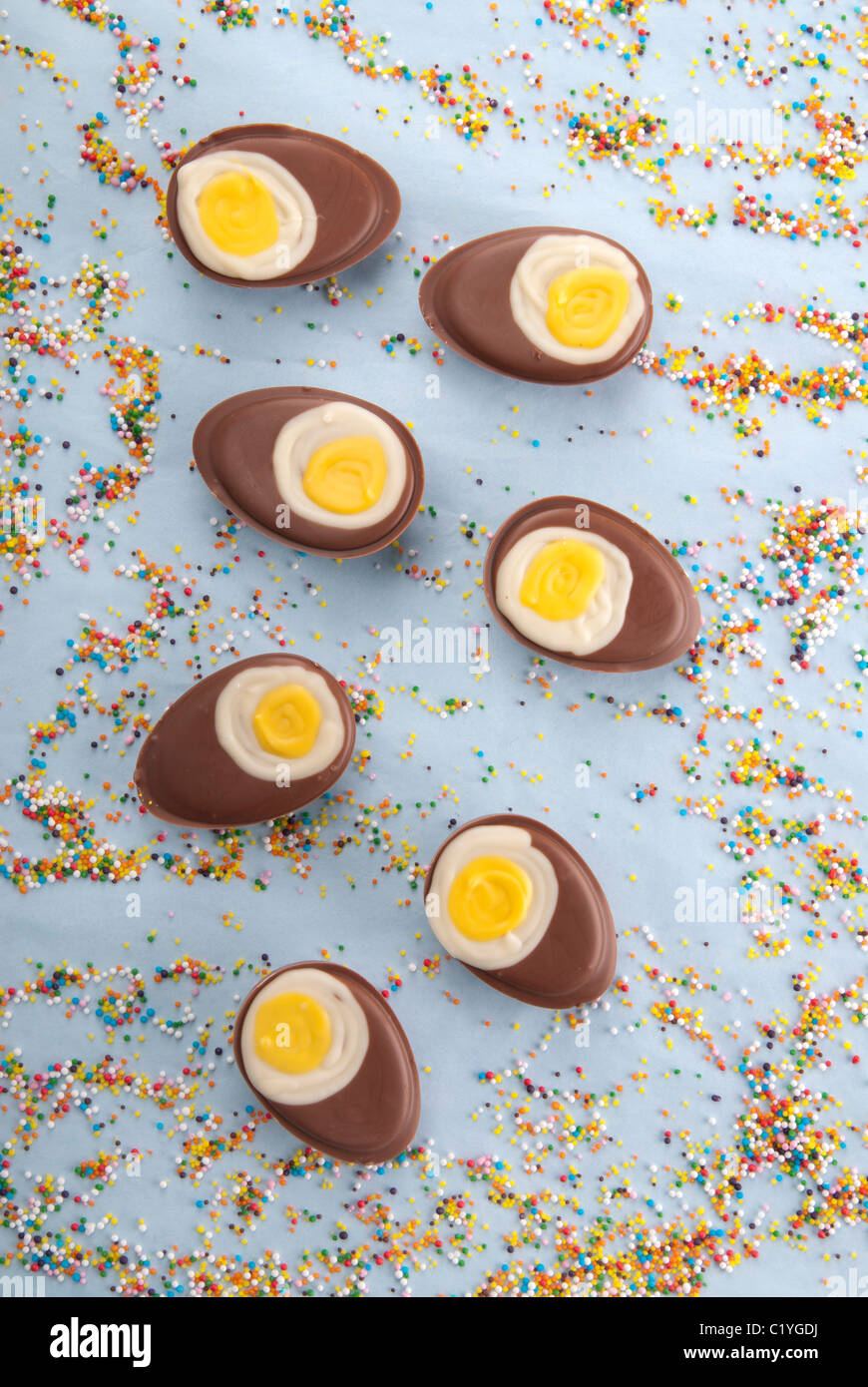 Chocolate Easter Egg,present Stock Photo - Alamy